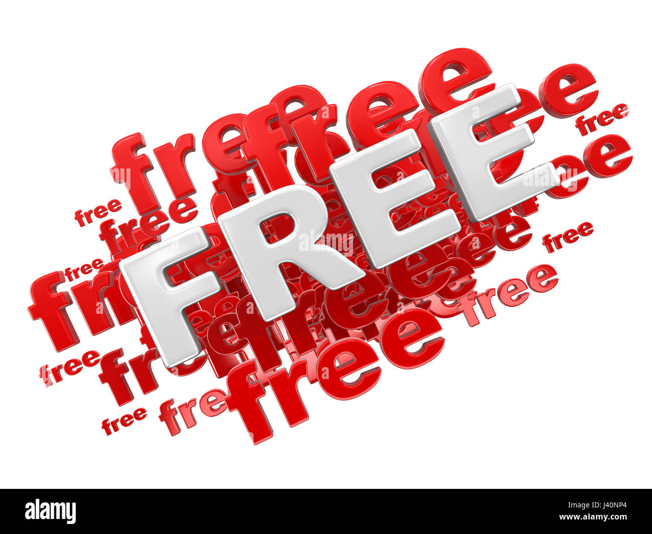 Word free. Image with clipping path Stock Photo - Alamy