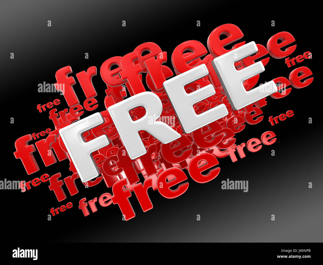 Word free. Image with clipping path Stock Photo - Alamy