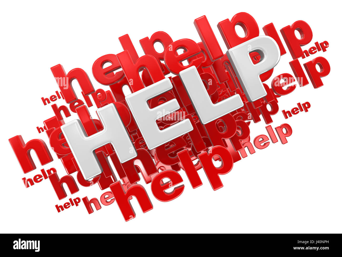 Word help. Image with clipping path Stock Photo - Alamy