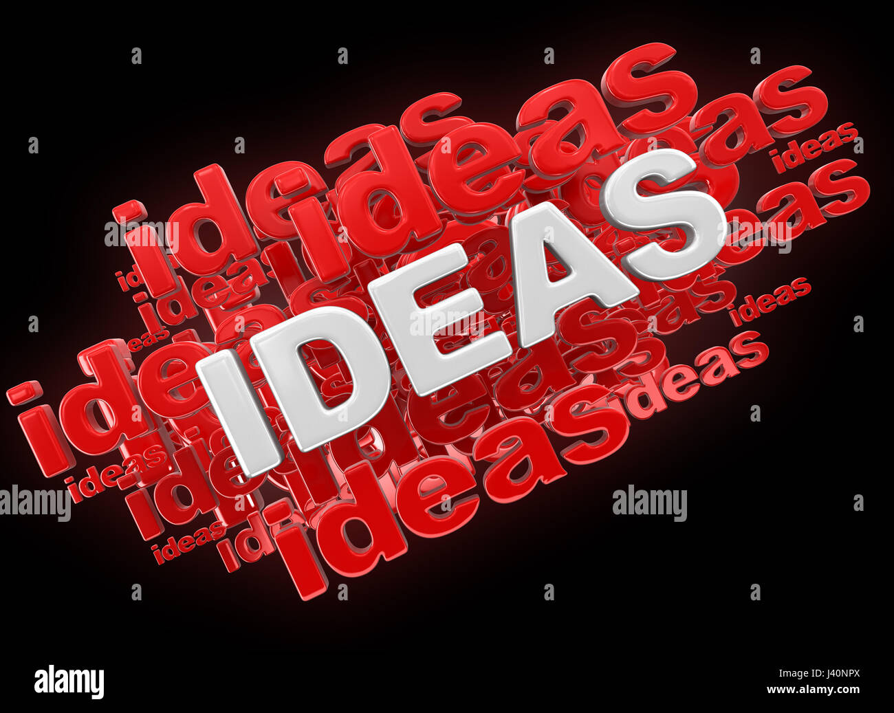 Word Ideas. Image with clipping path Stock Photo - Alamy