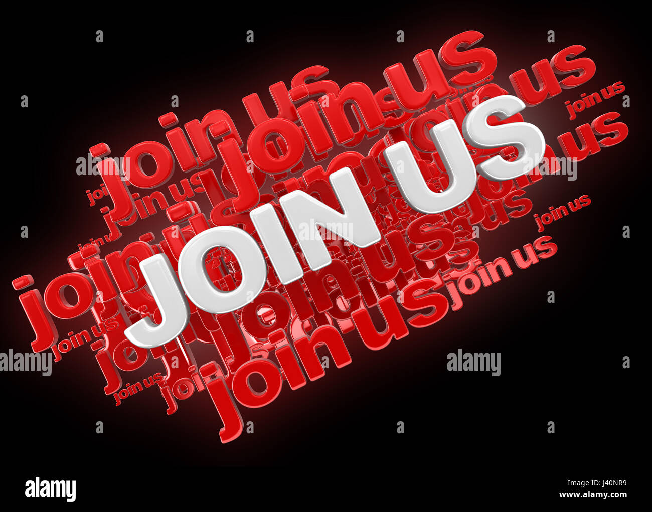 Join us. Image with clipping path Stock Photo - Alamy