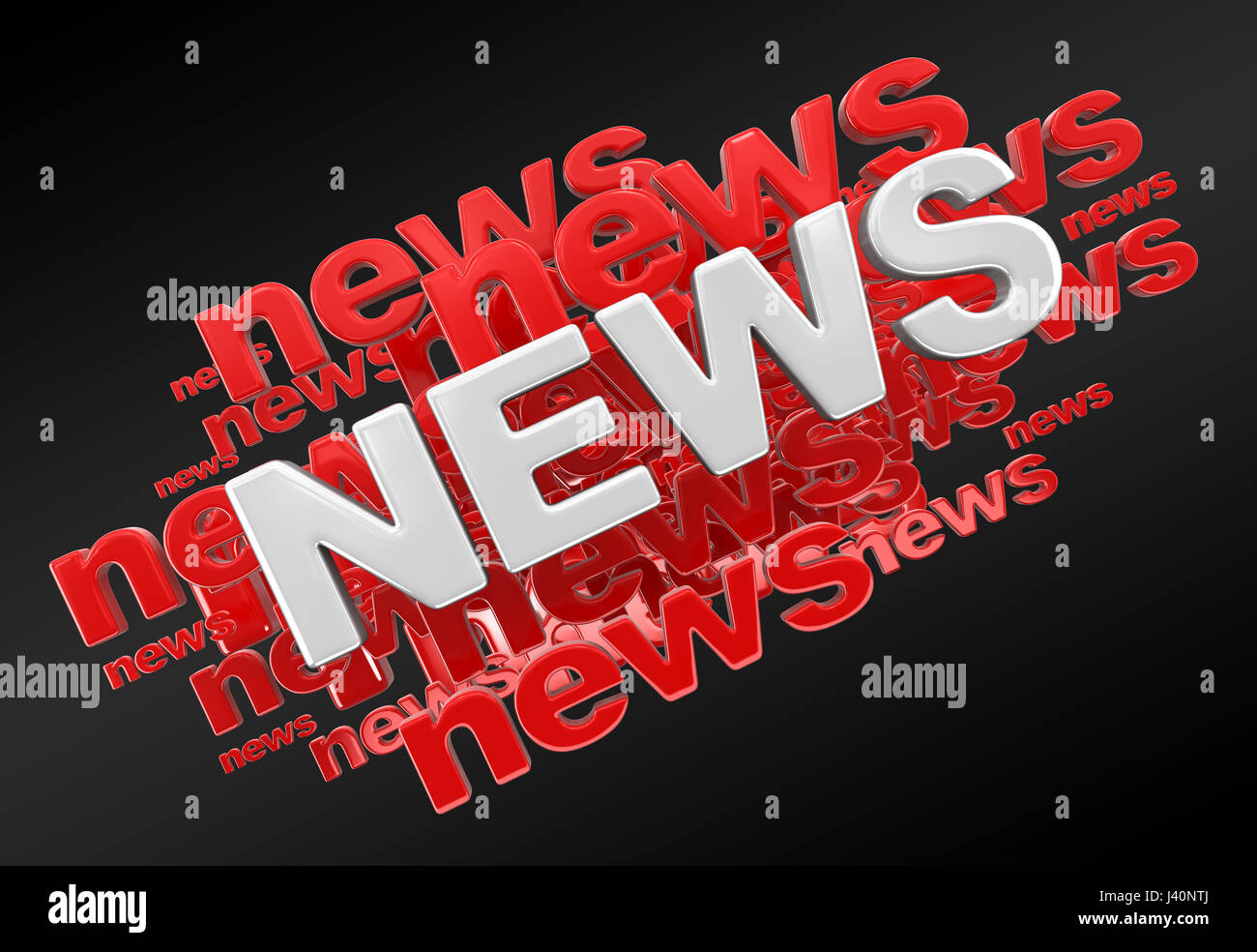 Word News. Image with clipping path Stock Photo - Alamy
