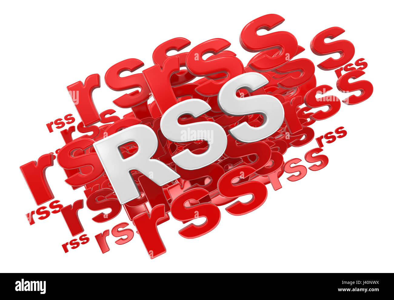 Word RSS. Image with clipping path Stock Photo - Alamy