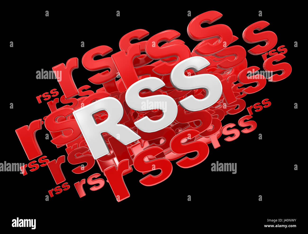 Word RSS. Image with clipping path Stock Photo - Alamy