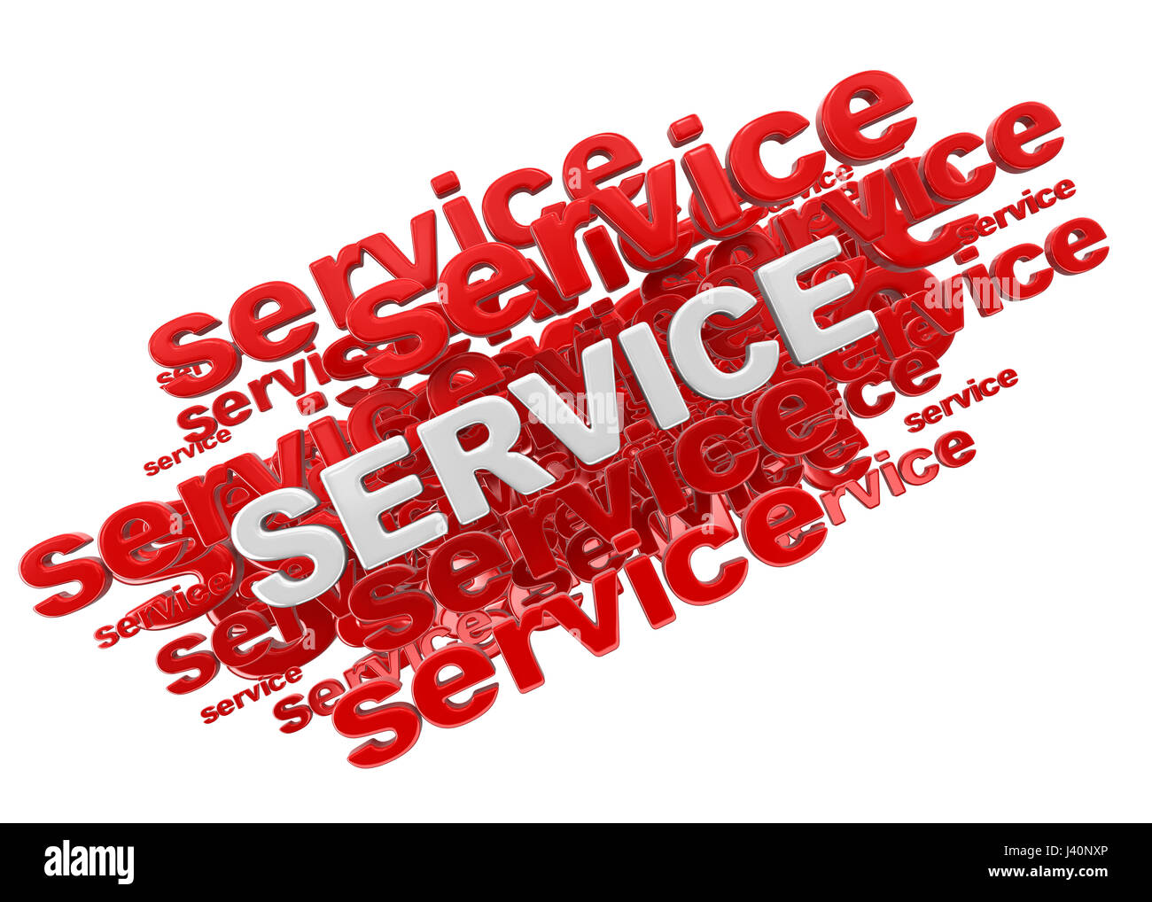 Word service. Image with clipping path Stock Photo - Alamy