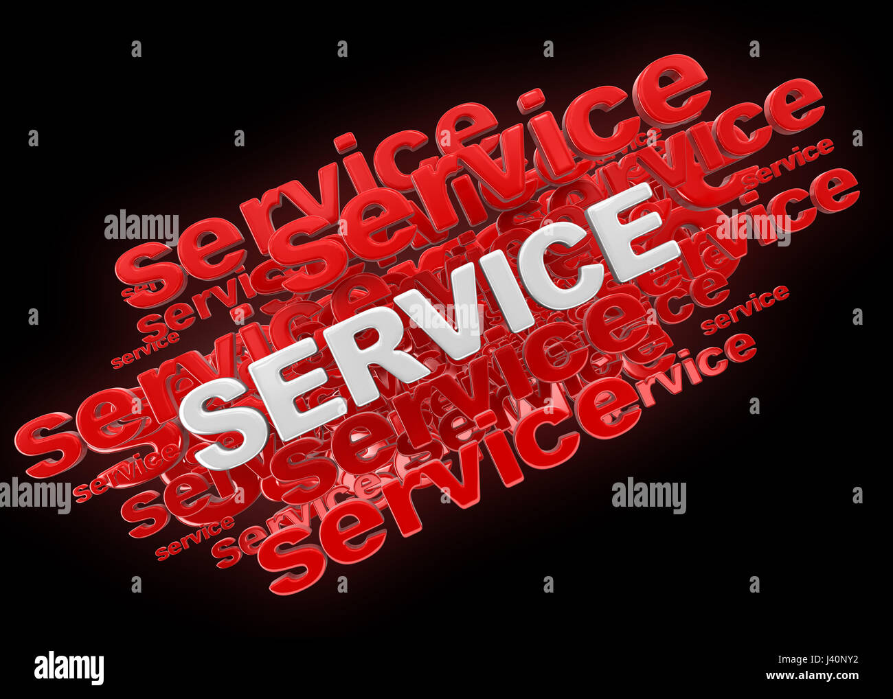 Word service. Image with clipping path Stock Photo - Alamy
