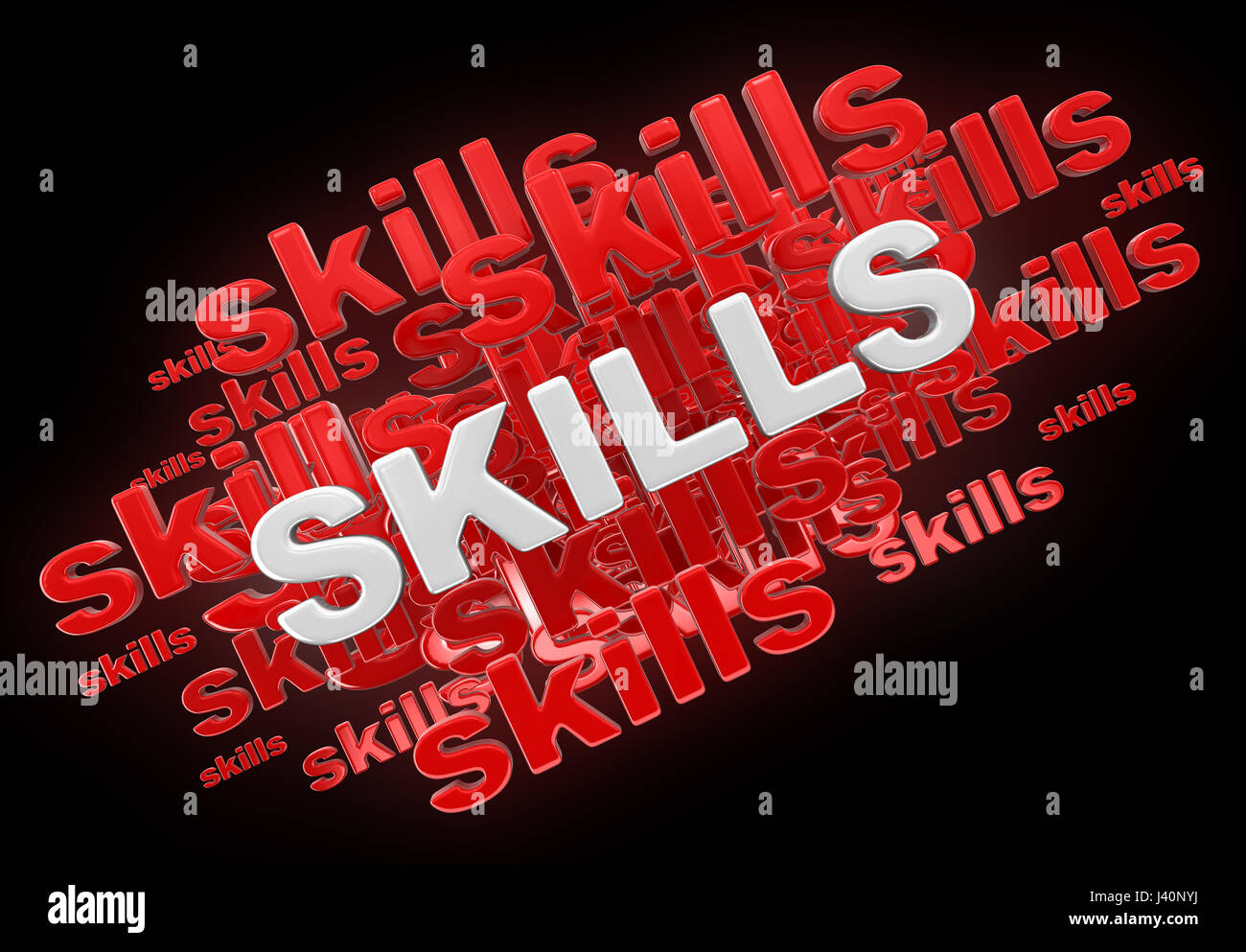 Word Skills. Image with clipping path Stock Photo - Alamy