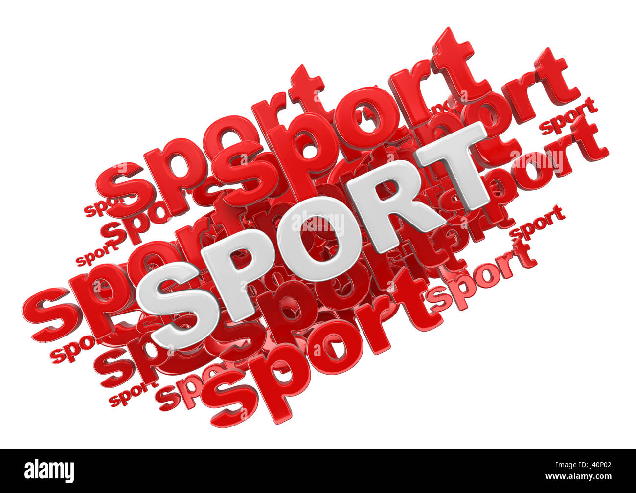 Word sport. Image with clipping path Stock Photo - Alamy