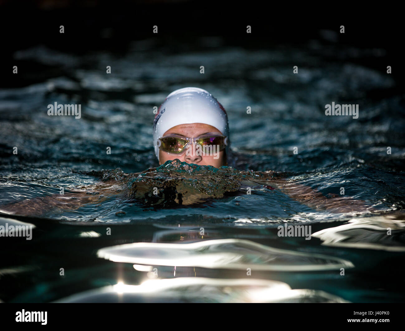 female youth swimmer Stock Photo - Alamy