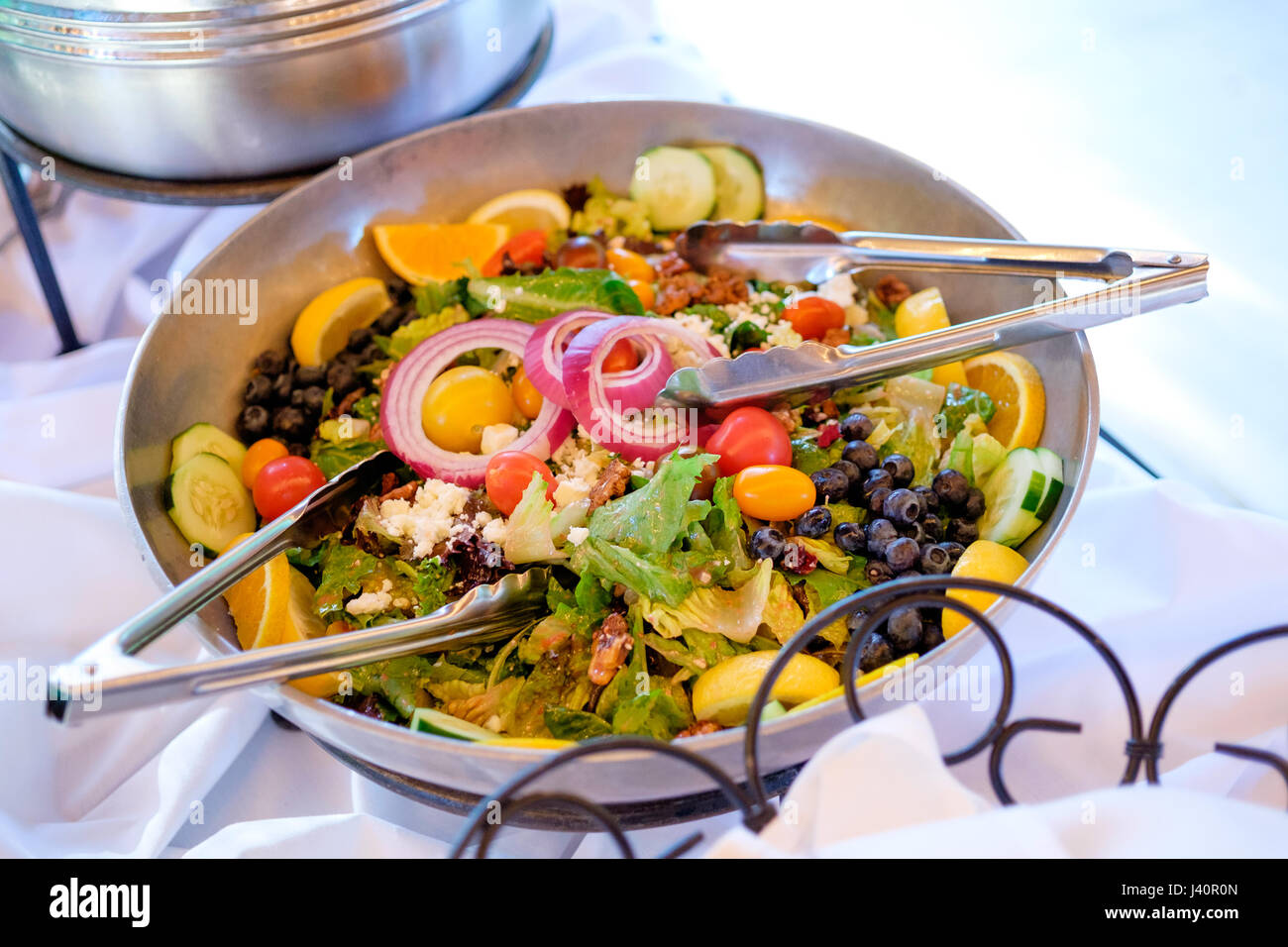 Wedding Reception Buffet Food Stock Photo - Alamy