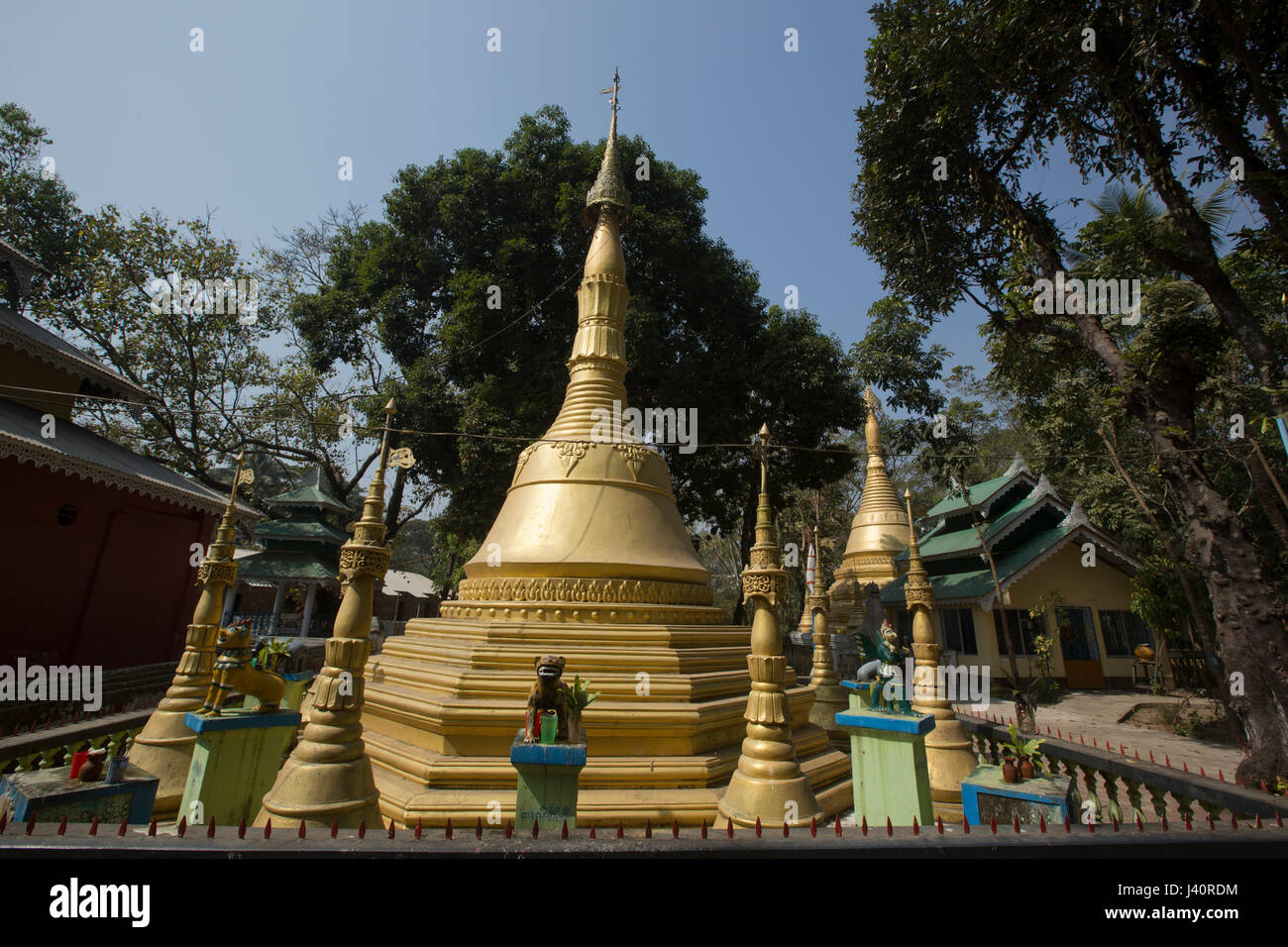 Adinath temple at the top of Mainak hillock in Moheshkhali Island. Cox ...