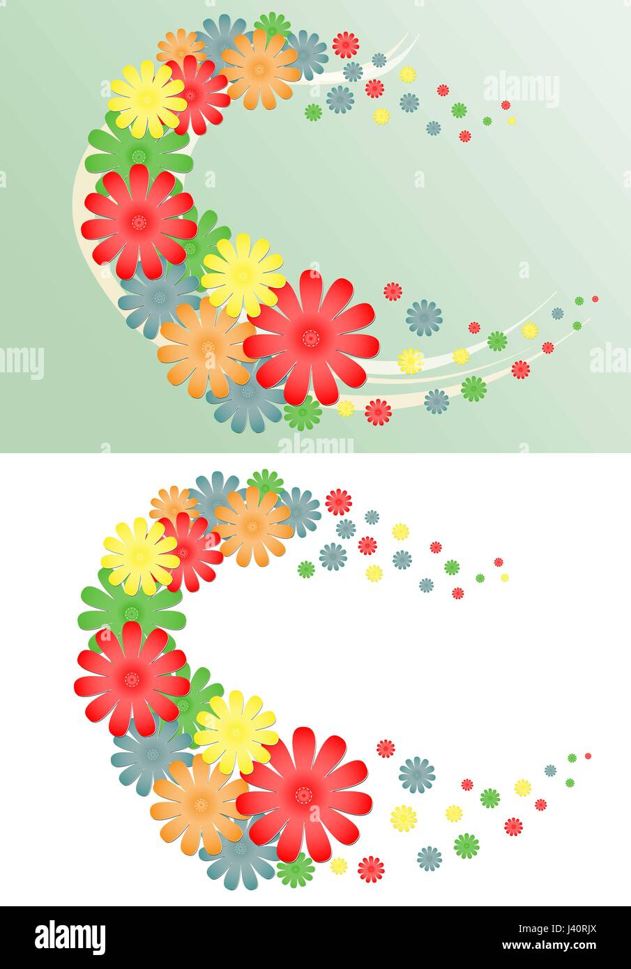 Pastel heart border Stock Vector Images - Alamy