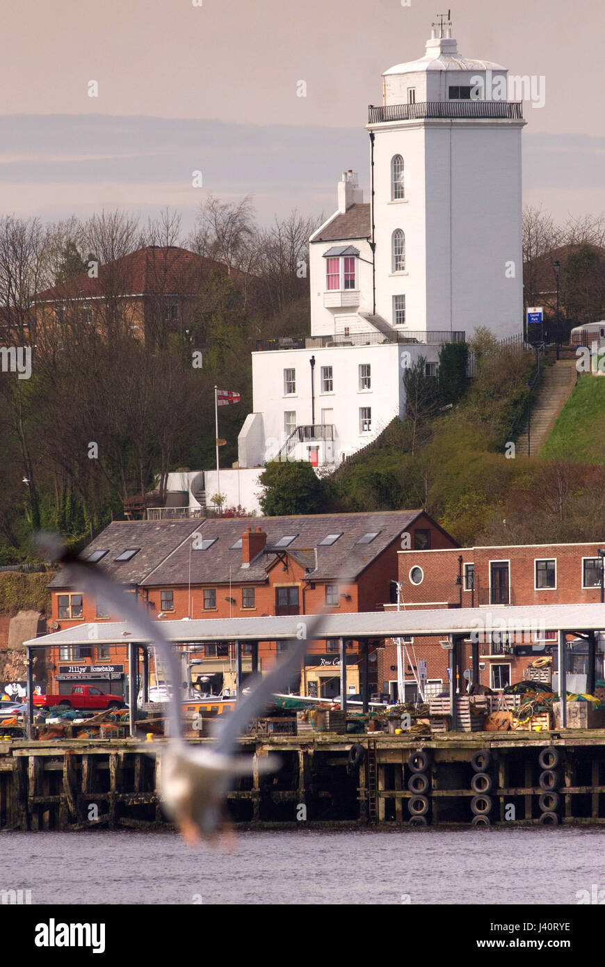 High Light Lighthouse, North Shields Stock Photo - Alamy