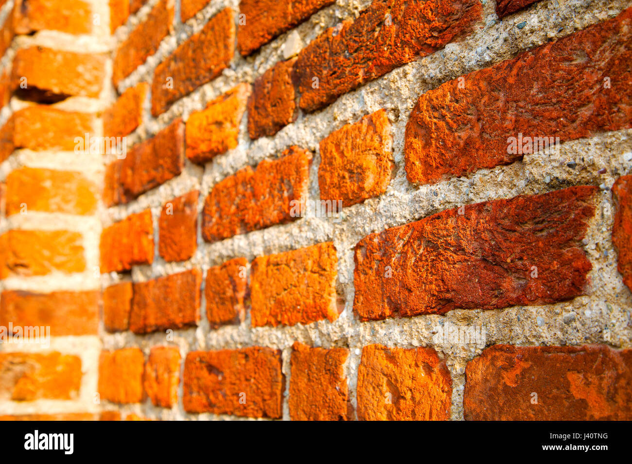 milan in italy old church concrete wall brick the abstract background ...
