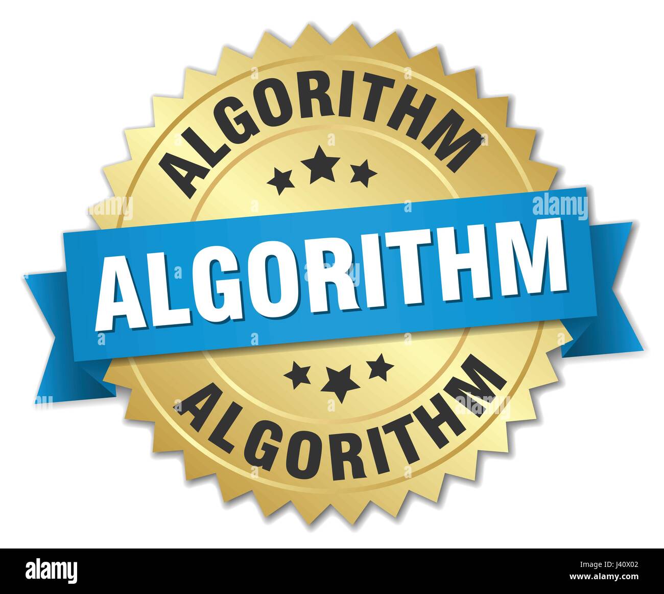 algorithm round isolated gold badge Stock Vector Image & Art - Alamy