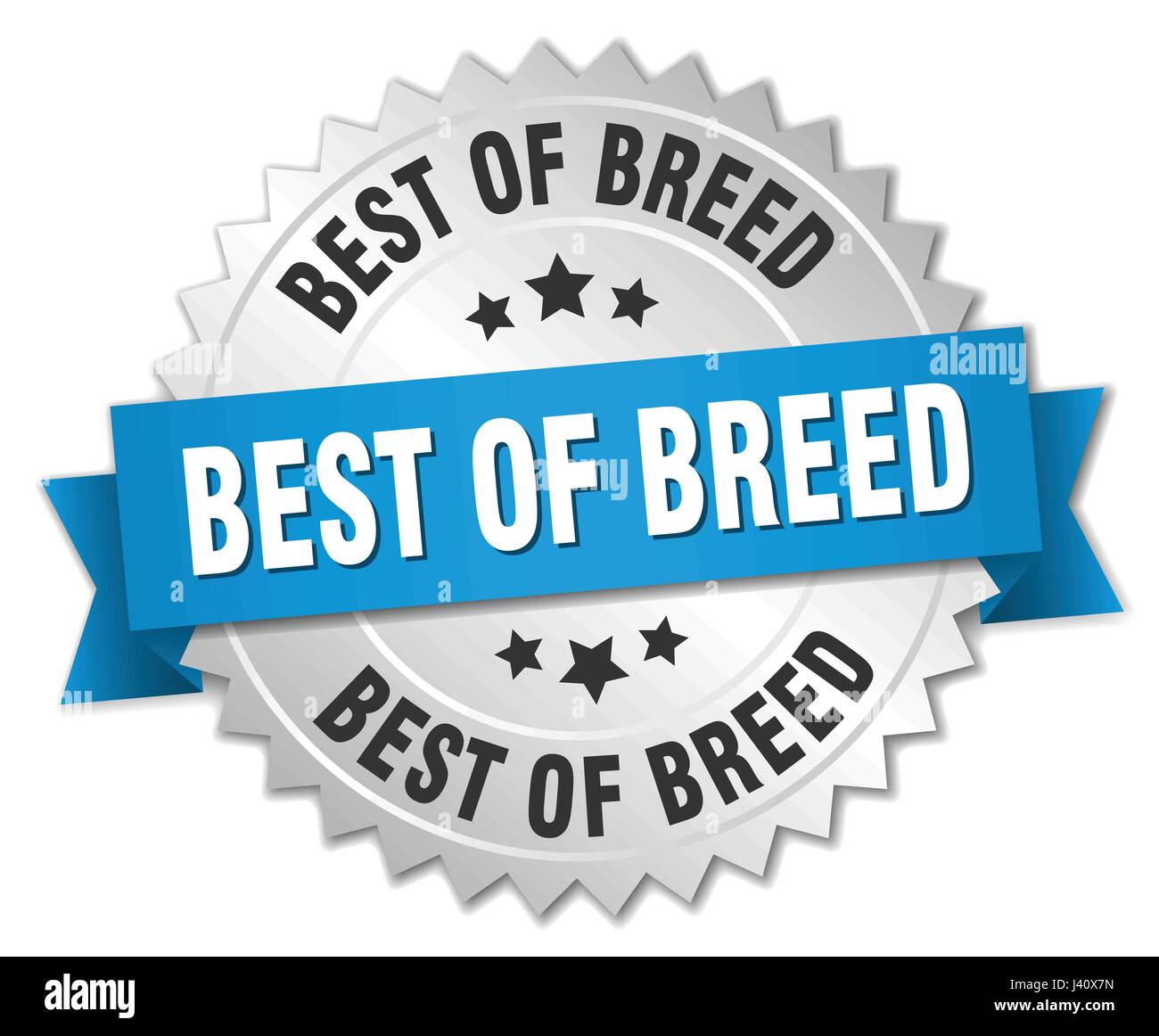 best of breed round isolated silver badge Stock Vector Image & Art - Alamy