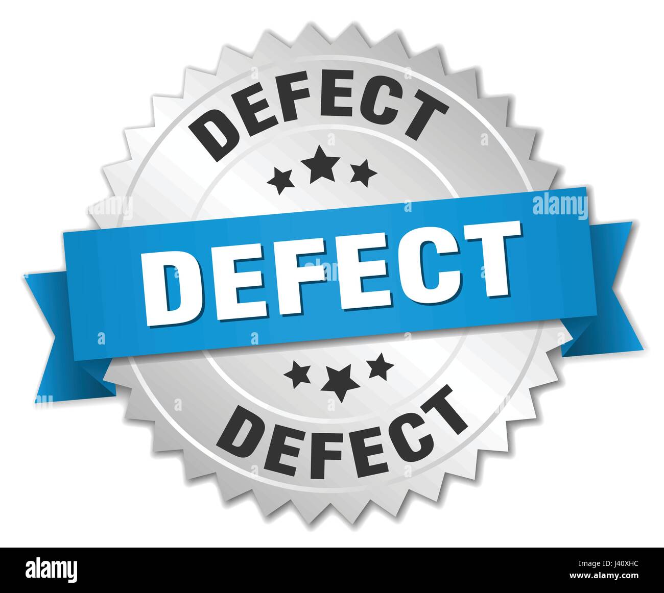 defect round isolated silver badge Stock Vector Image & Art - Alamy