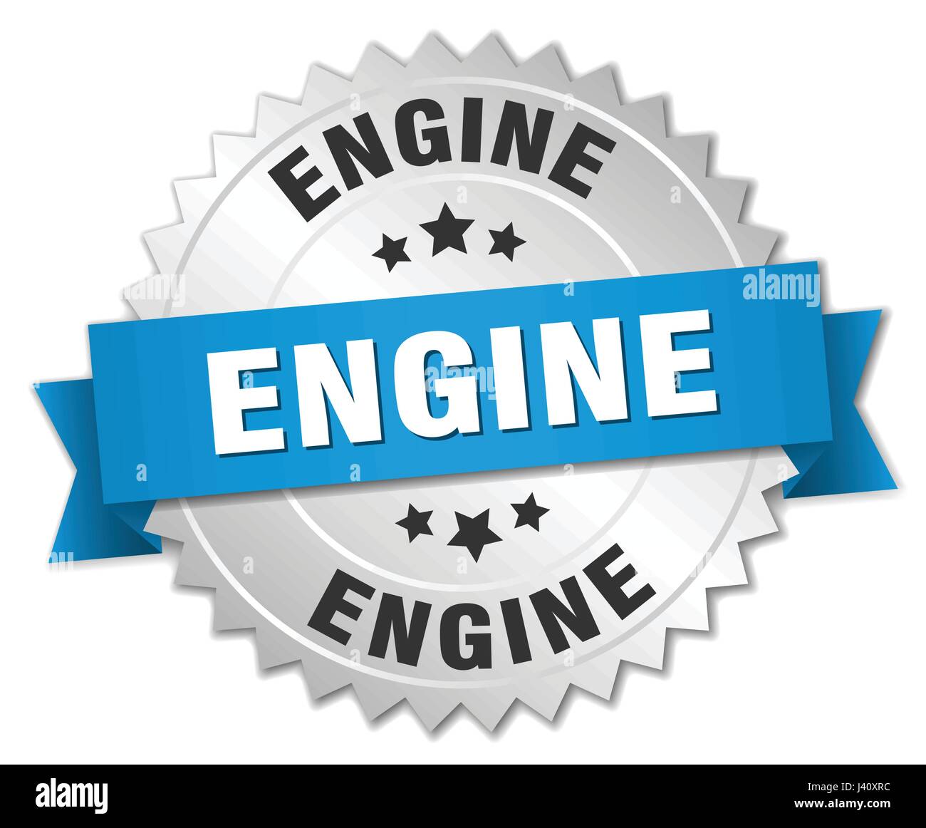 engine round isolated silver badge Stock Vector Image & Art - Alamy