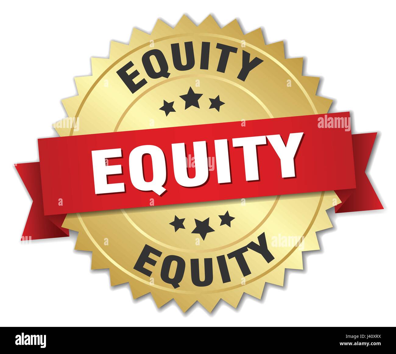 equity round isolated gold badge Stock Vector Image & Art - Alamy