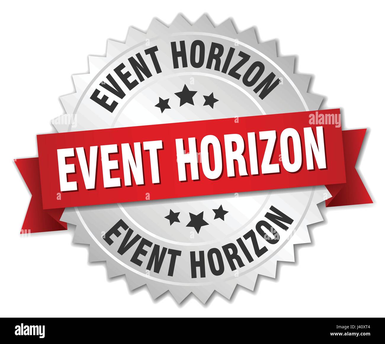 event horizon round isolated silver badge Stock Vector Image & Art - Alamy