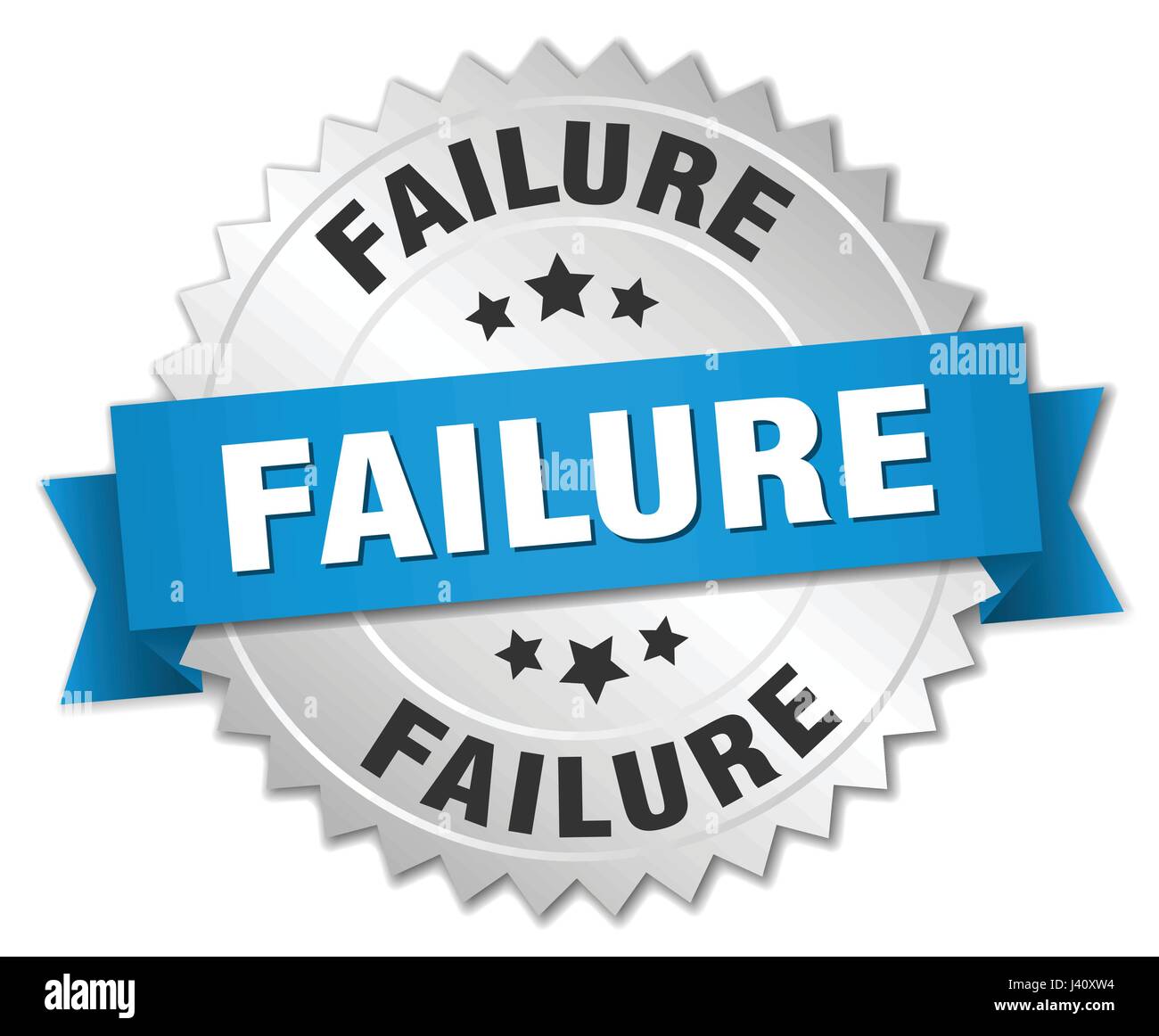 failure round isolated silver badge Stock Vector Image & Art - Alamy