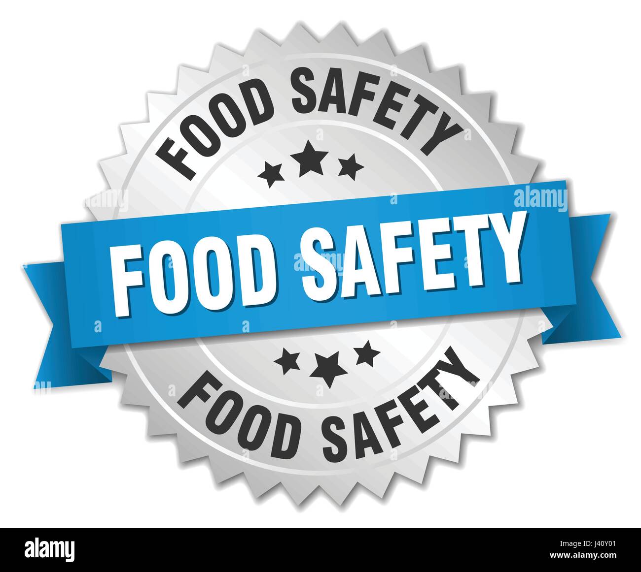 food safety round isolated silver badge Stock Vector Image & Art - Alamy