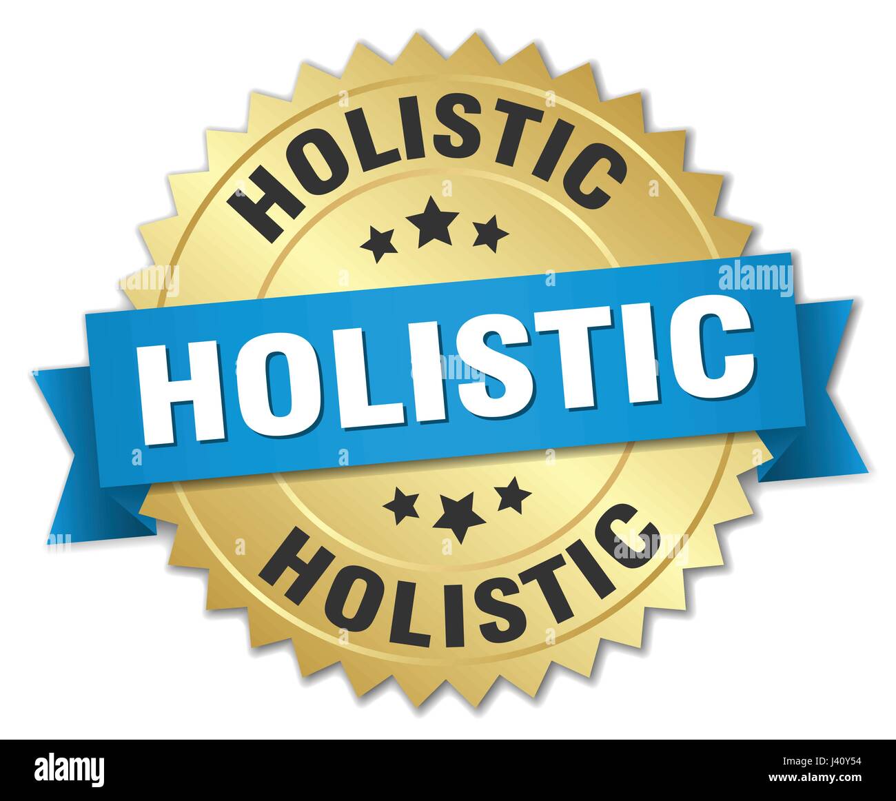 holistic round isolated gold badge Stock Vector Image & Art - Alamy