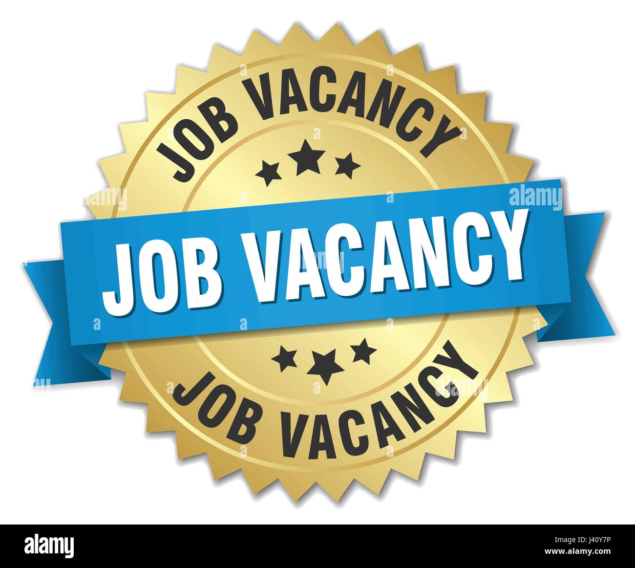 job vacancy round isolated gold badge Stock Vector Image & Art - Alamy
