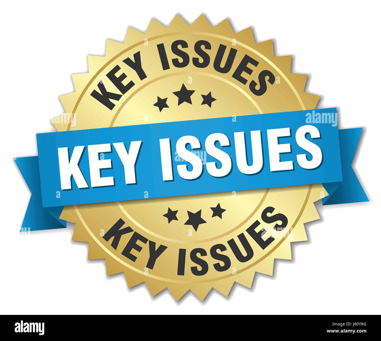 key issues round isolated gold badge Stock Vector Image & Art - Alamy