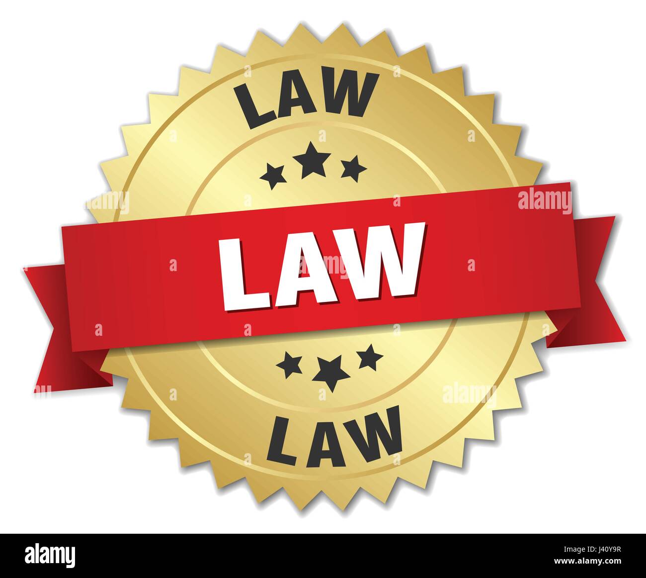 law round isolated gold badge Stock Vector Image & Art - Alamy