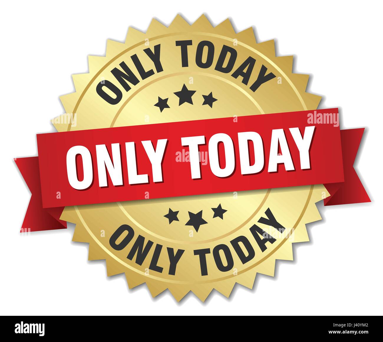 only today round isolated gold badge Stock Vector Image & Art - Alamy