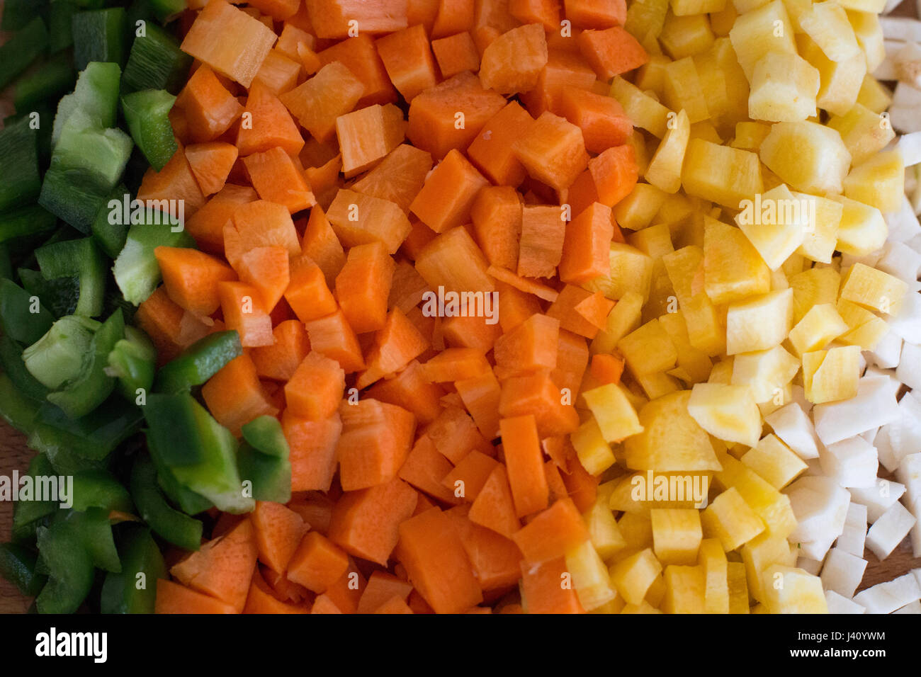 chopped mixed vegetables Stock Photo - Alamy