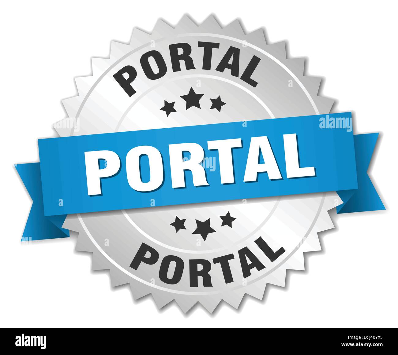 portal round isolated silver badge Stock Vector Image & Art - Alamy