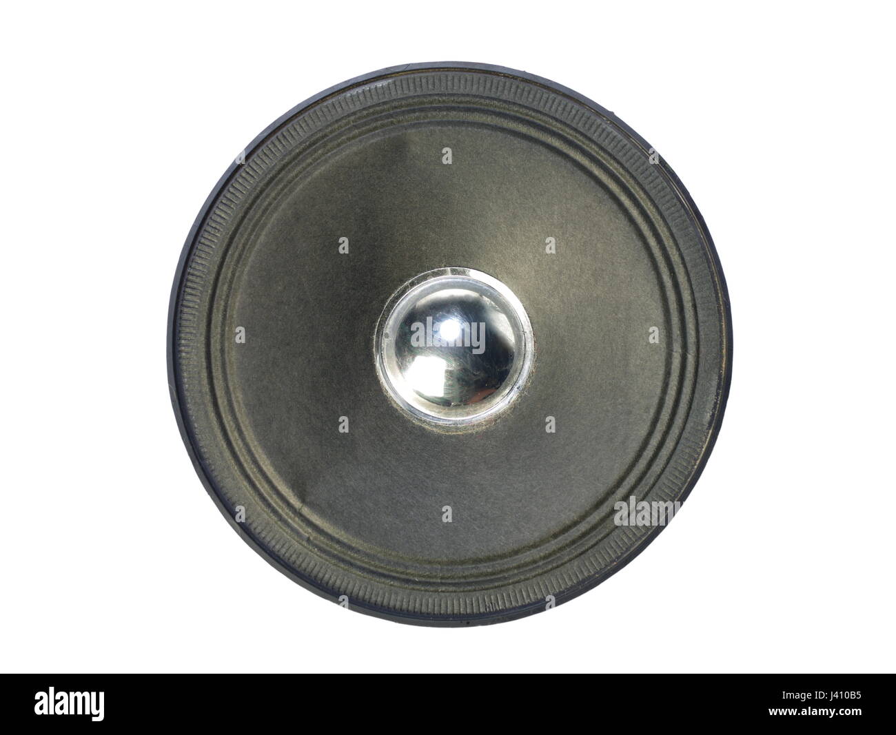 loudspeaker membrane cone on a white background Stock Photo - Alamy