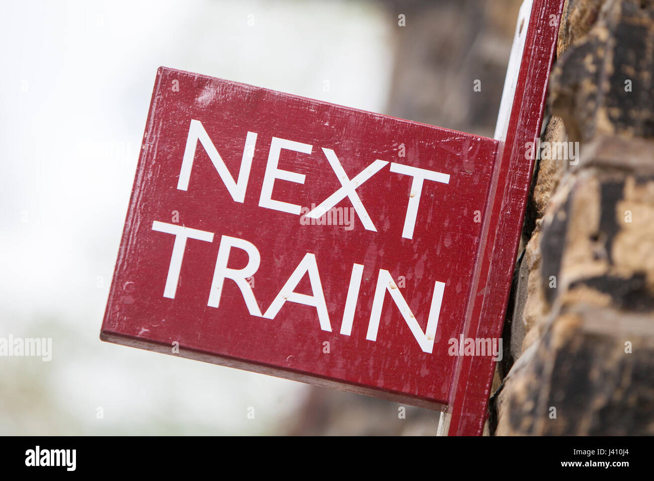 Haworth Train Station Signage. West Yorkshire, England, UK Stock Photo ...