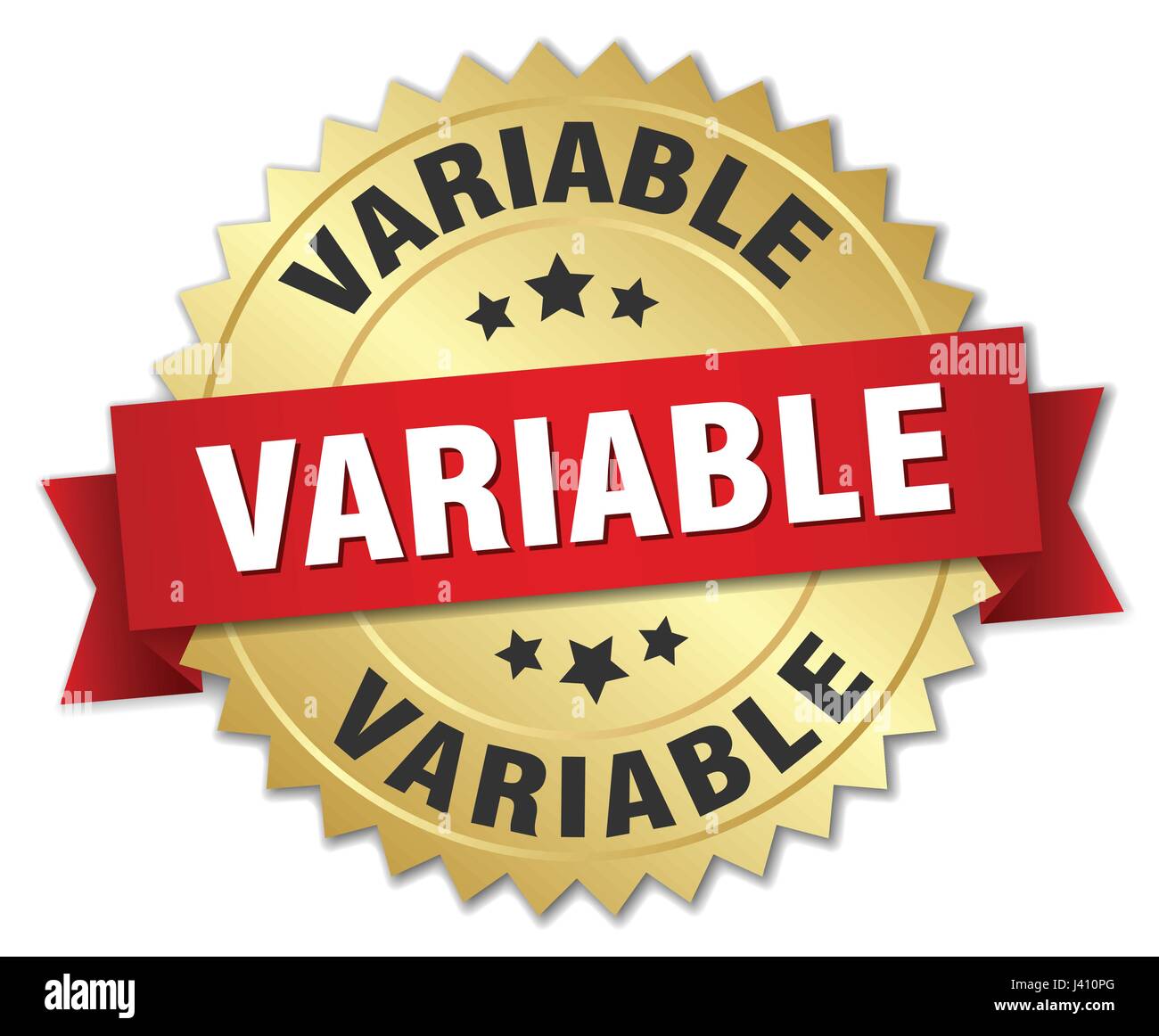 variable round isolated gold badge Stock Vector Image & Art - Alamy