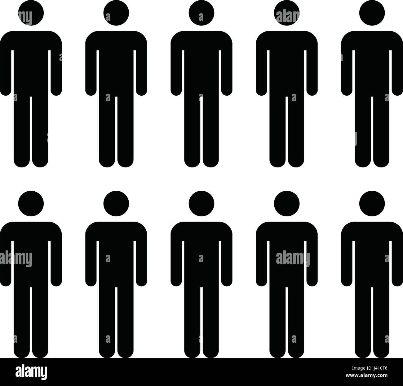 People Icon - Vector Men Symbol in Glyph Pictogram illustration Stock ...