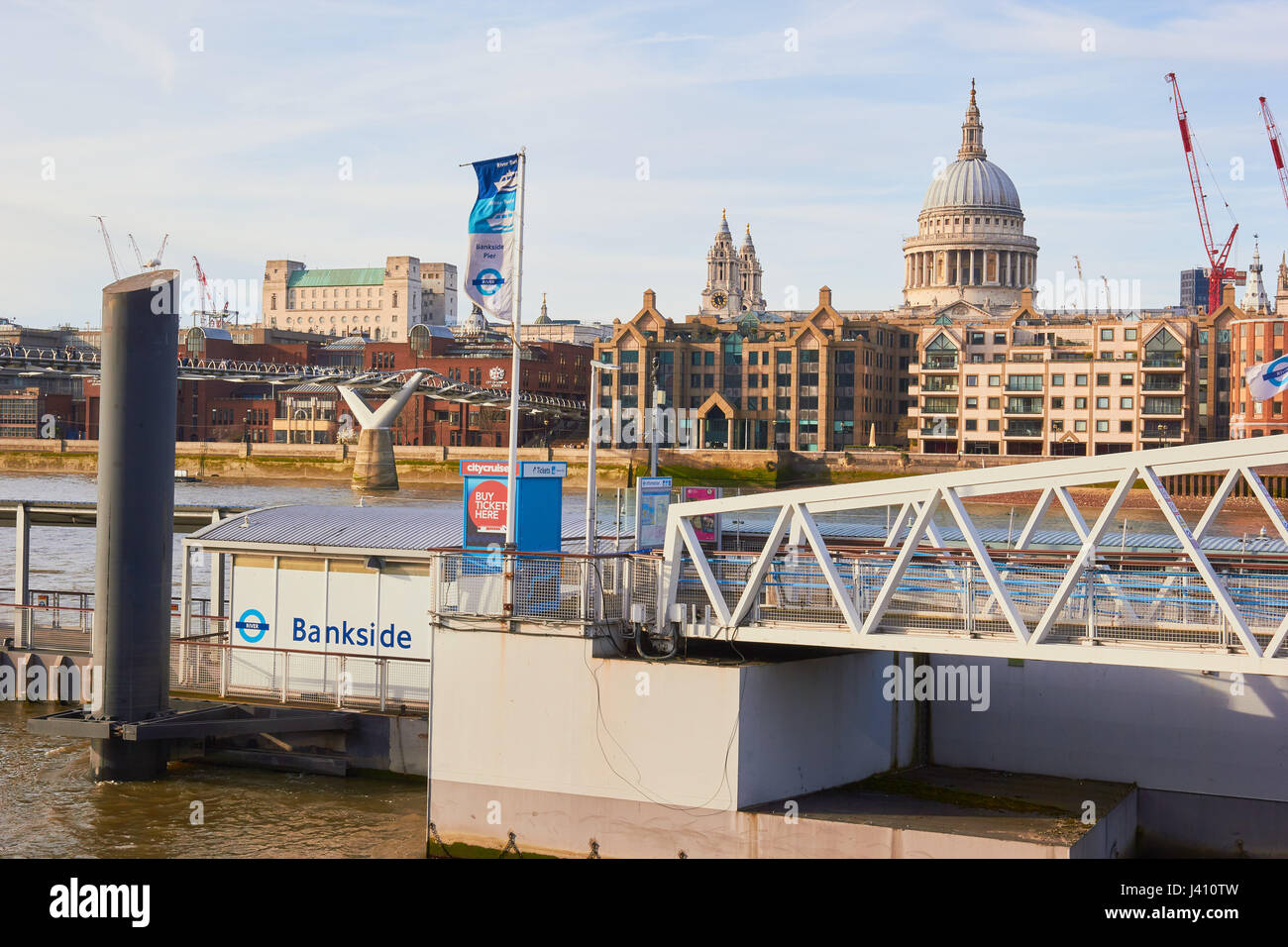 Bankside Pier, London, England Stock Photo - Alamy