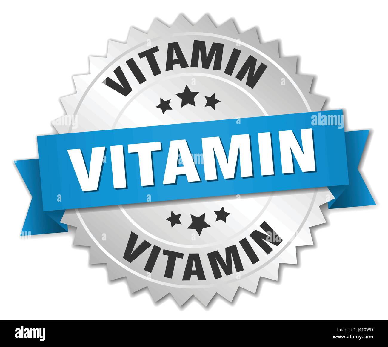 vitamin round isolated silver badge Stock Vector Image & Art - Alamy
