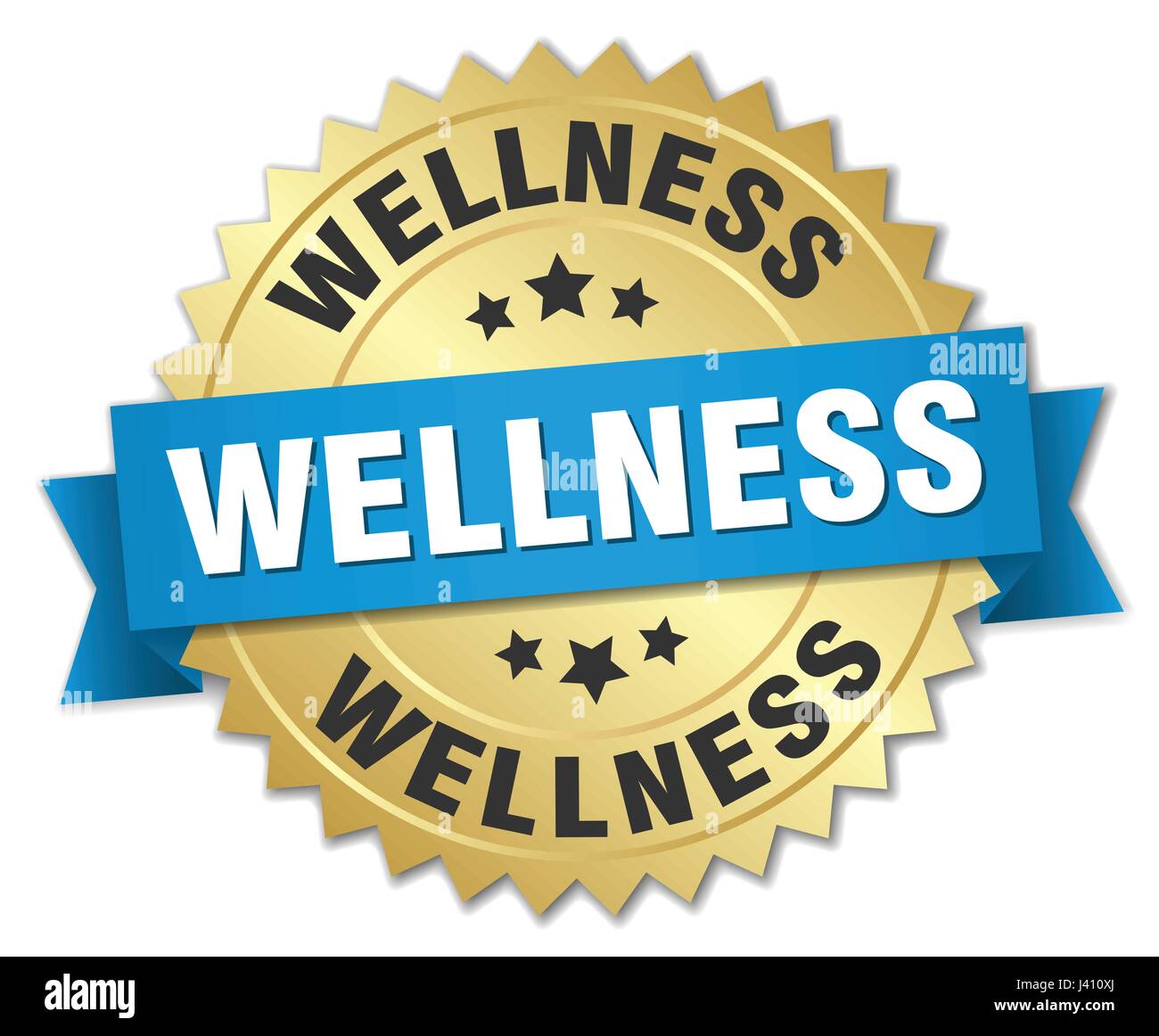 wellness round isolated gold badge Stock Vector Image & Art - Alamy