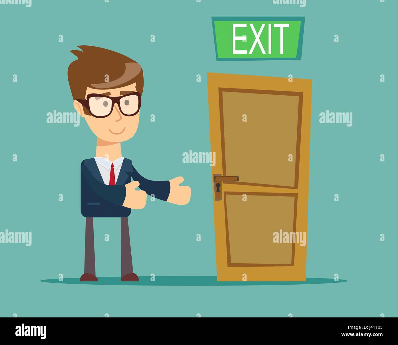 Rear exit door Stock Vector Images - Alamy