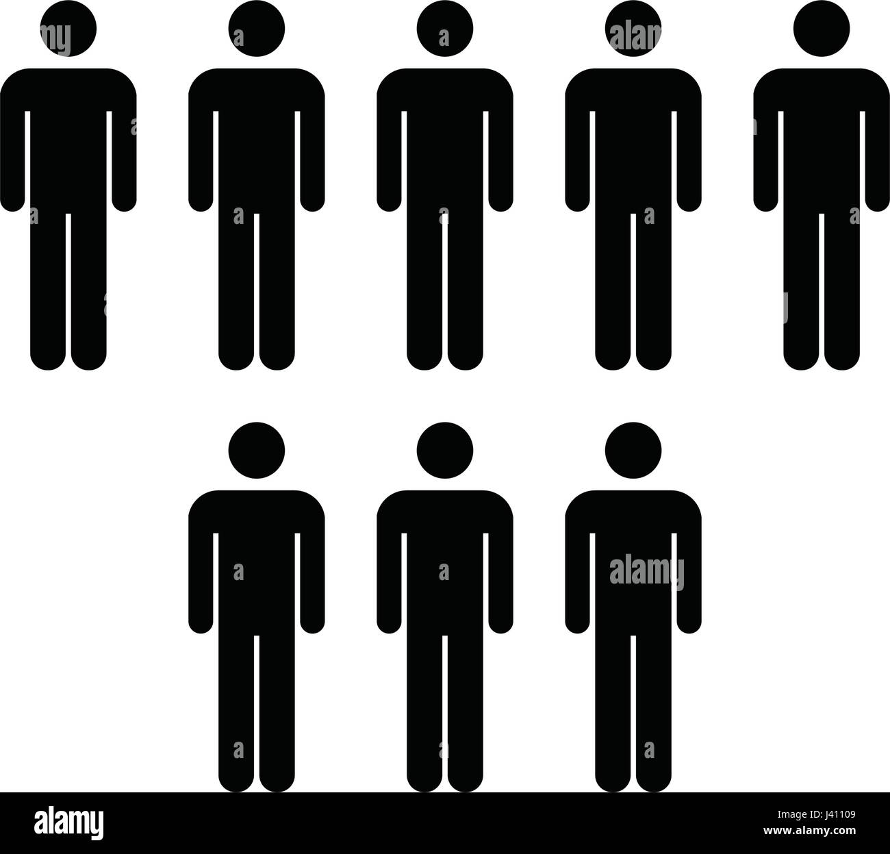 People Icon - Vector Men Symbol in Glyph Pictogram illustration Stock ...