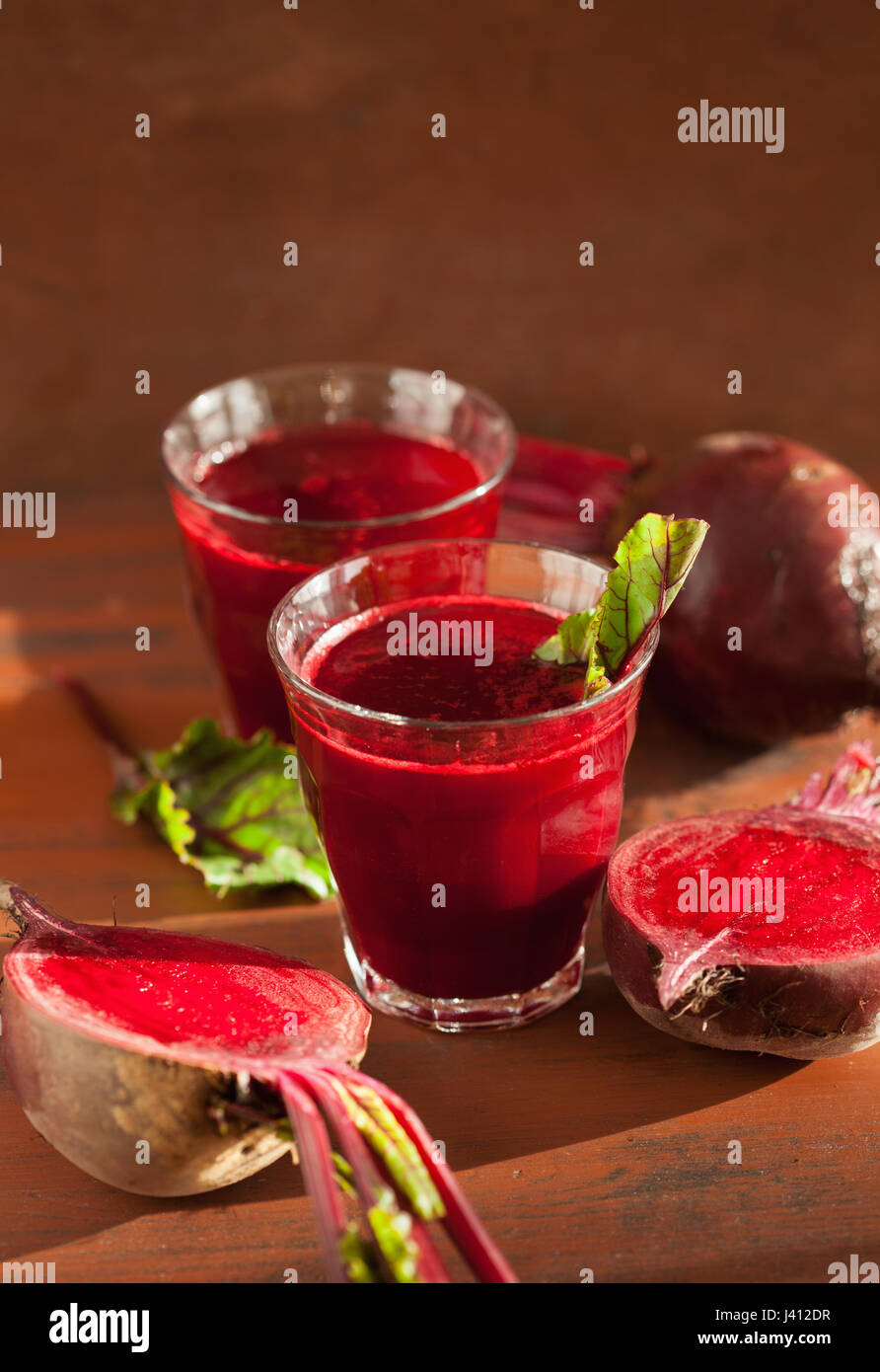 fresh healthy beetroot juice and vegetable Stock Photo - Alamy