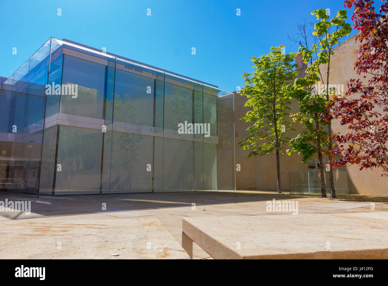 Modern public building of the city council of Zamora, Spain Stock Photo ...