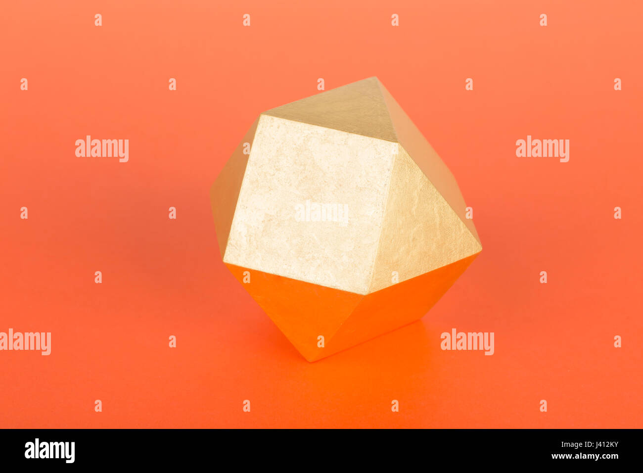 Highest order crystal. Located on the orange background Stock Photo - Alamy