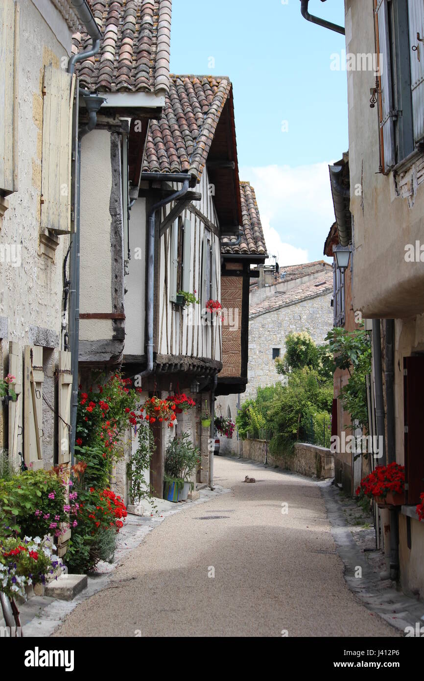 Tudor architecture in France Stock Photo - Alamy