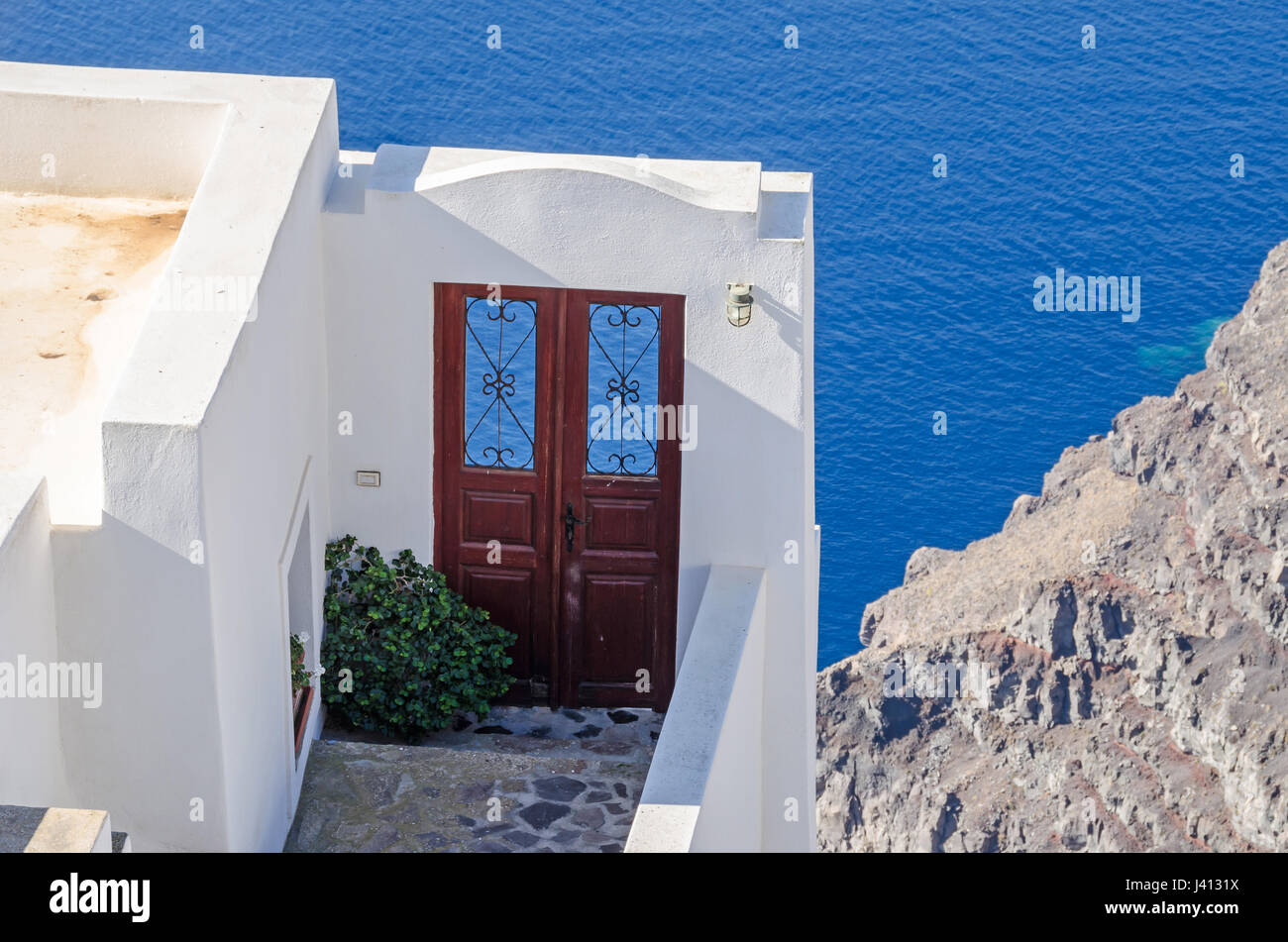 Structure characteristic of Santorini architecture - the doorway that ...