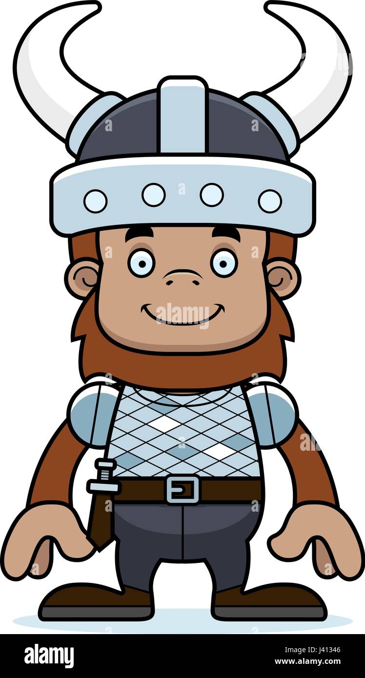 A cartoon Viking sasquatch smiling Stock Vector Image & Art - Alamy