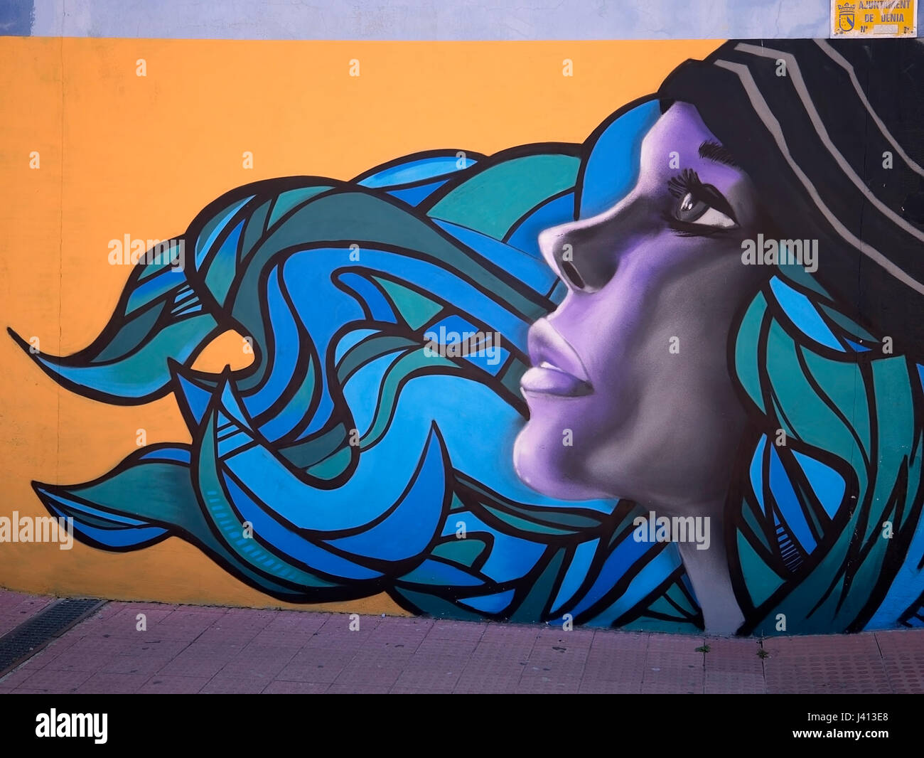 Street art and Graffiti in Denia Spain Stock Photo - Alamy