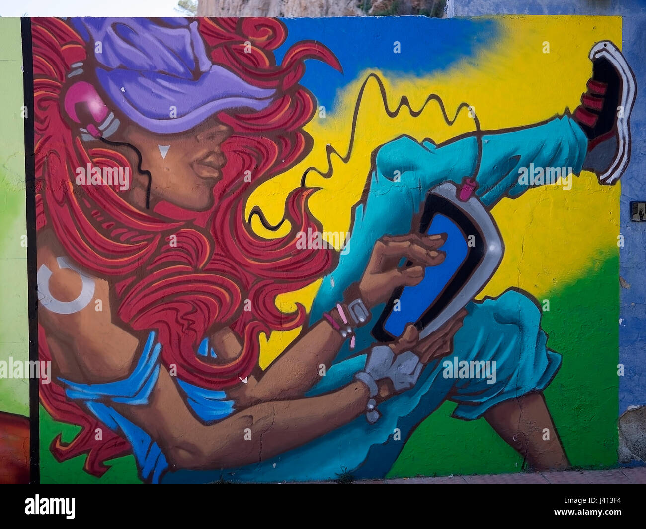 Street art and Graffiti in Spain Stock Photo - Alamy